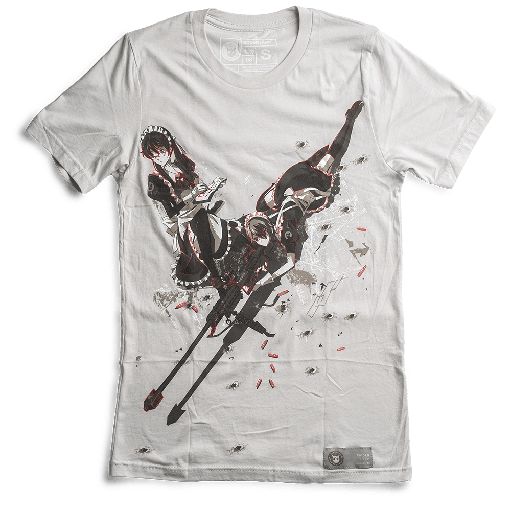 Raiden anime graphic tee by Boomslank