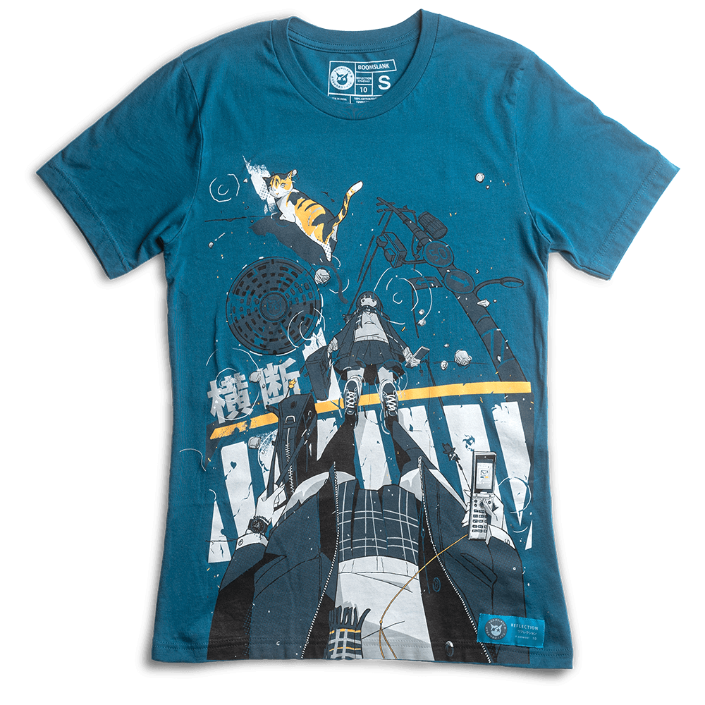Reflection anime graphic tee by Boomslank