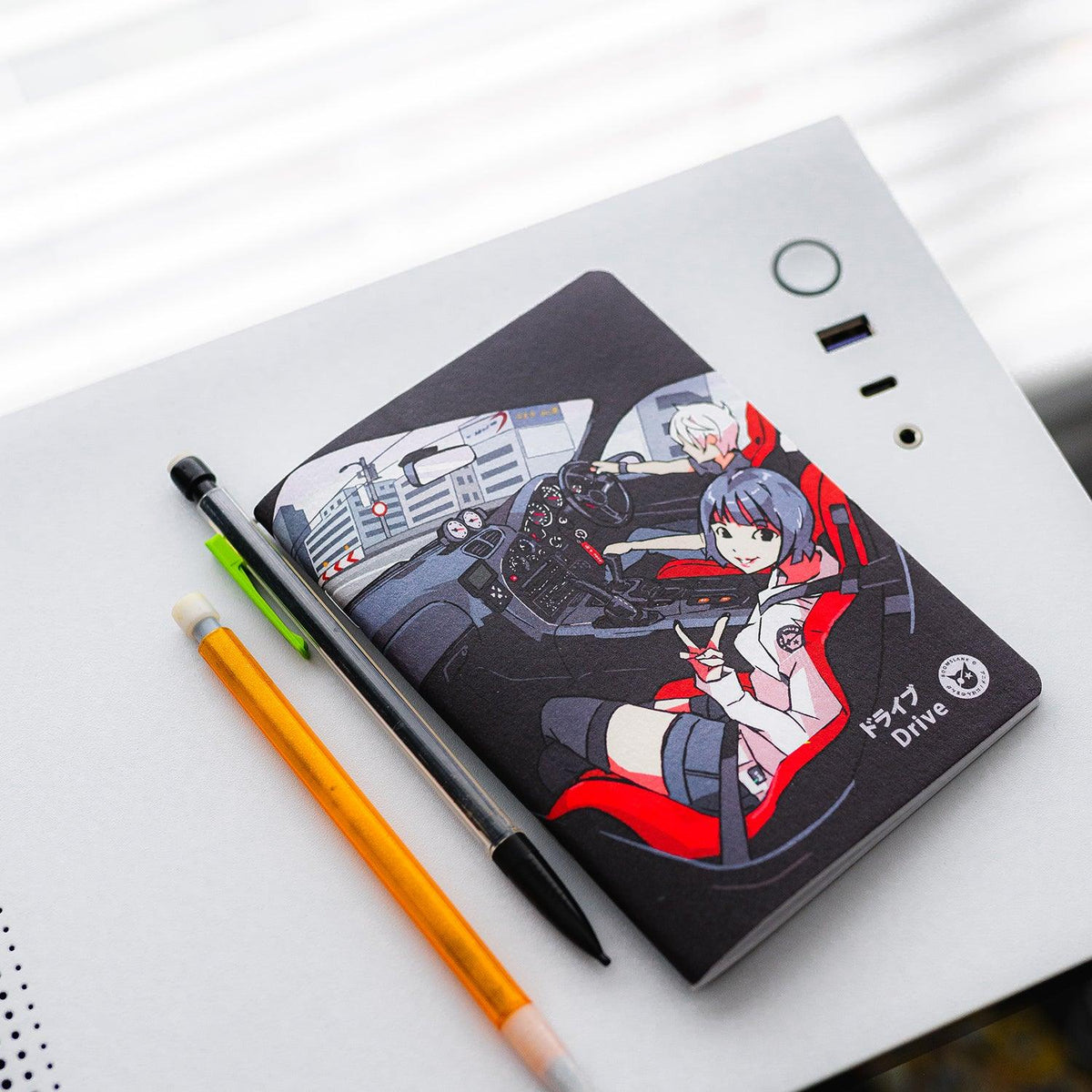 Drive anime pocket Notebook / anime pocketbook by Boomslank